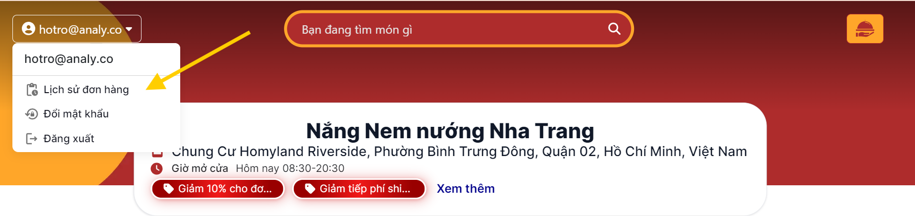 Tính năng Tạo tài khoản khi mua hàng trên Web order - Analy - Giải pháp ...